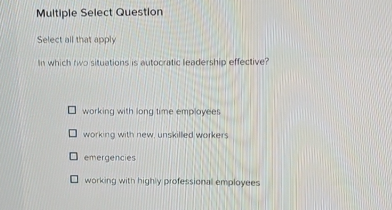 Solved Multiple Select QuestionSelect all that applyIn which | Chegg.com