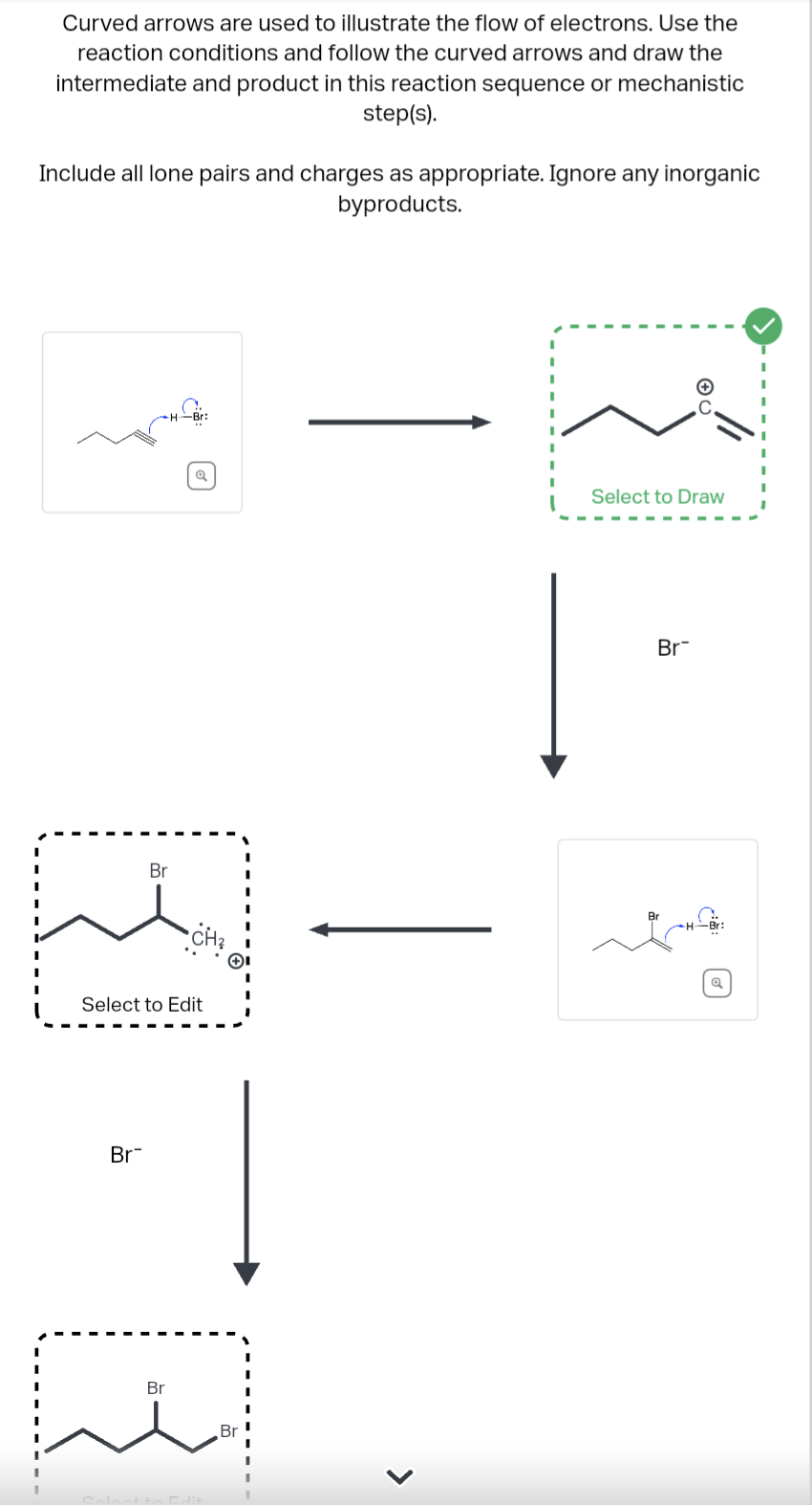 Curved arrows are used to illustrate the flow of | Chegg.com