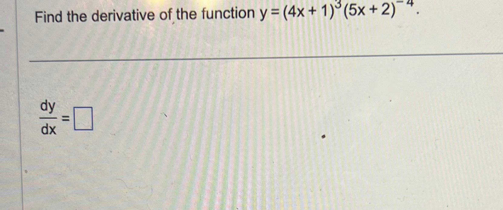 Solved Find the derivative of the function | Chegg.com