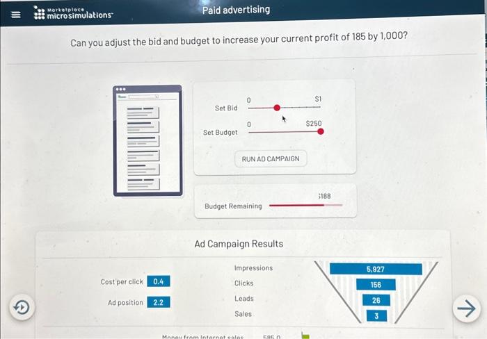 Marketplace micro simulations™ Can you adjust the bid | Chegg.com