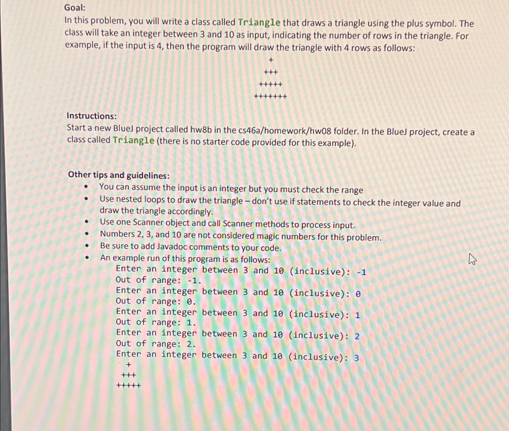 Solved Goal:In this problem, you will write a class called | Chegg.com