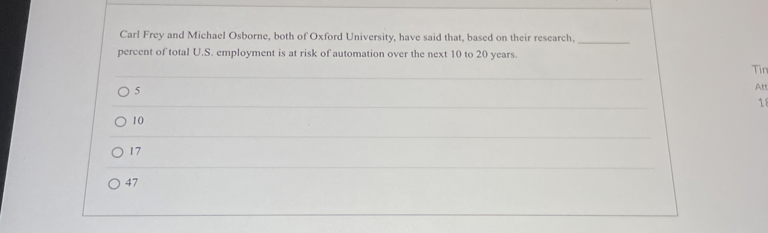 Solved Carl Frey and Michael Osborne, both of Oxford | Chegg.com