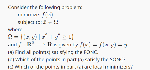 Solved Consider the following problem:minimize: | Chegg.com