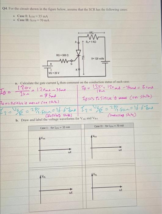 Solved Q4. For the circuit shown in the figure below, assume | Chegg.com