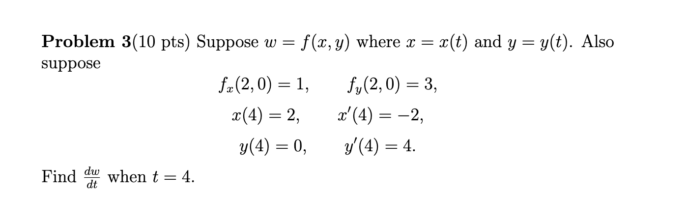 Solved 2. 14.5, ﻿Chain Rule: Suppose that z=f(x, ﻿y)=sin (2 | Chegg.com