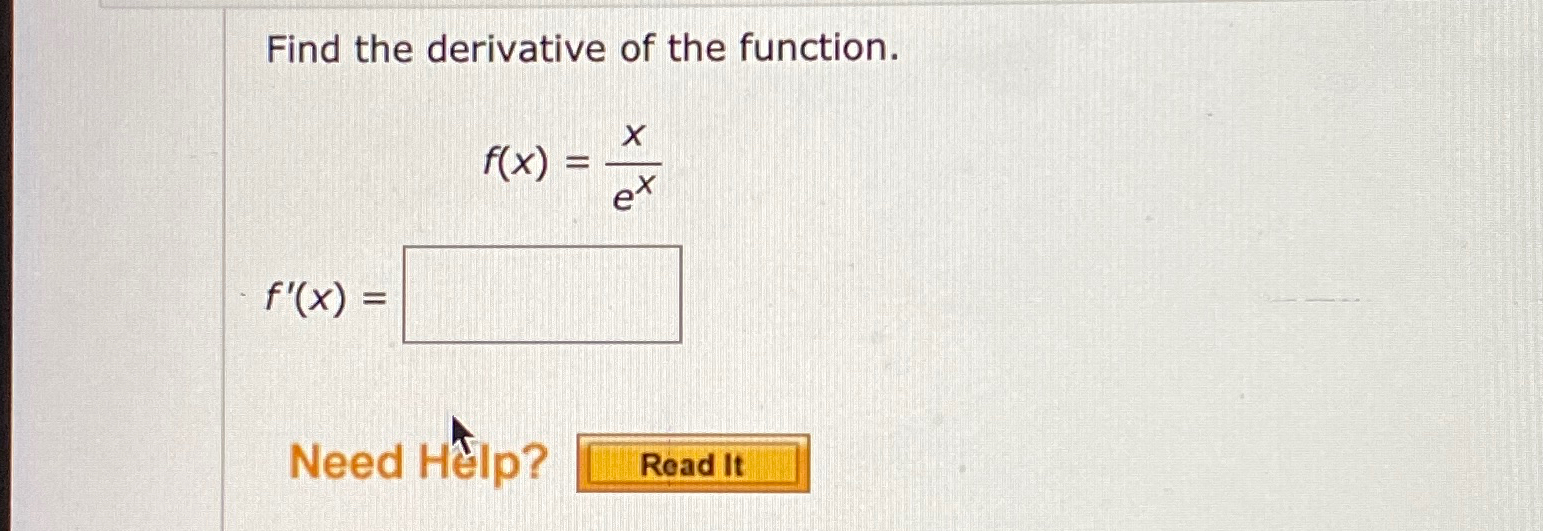 Find the derivative of the | Chegg.com