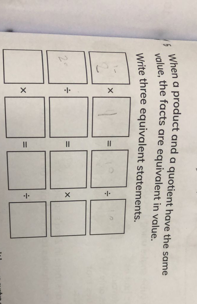 Solved When a product and a quotient have the same value, | Chegg.com