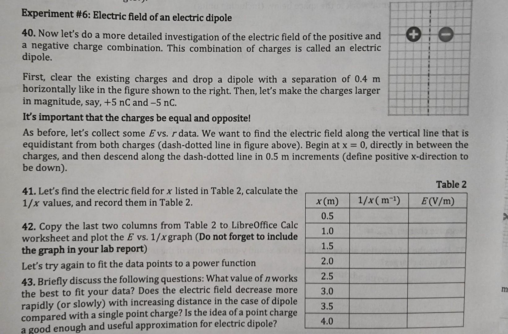 Solved 4. What is the separation distance for the electric | Chegg.com