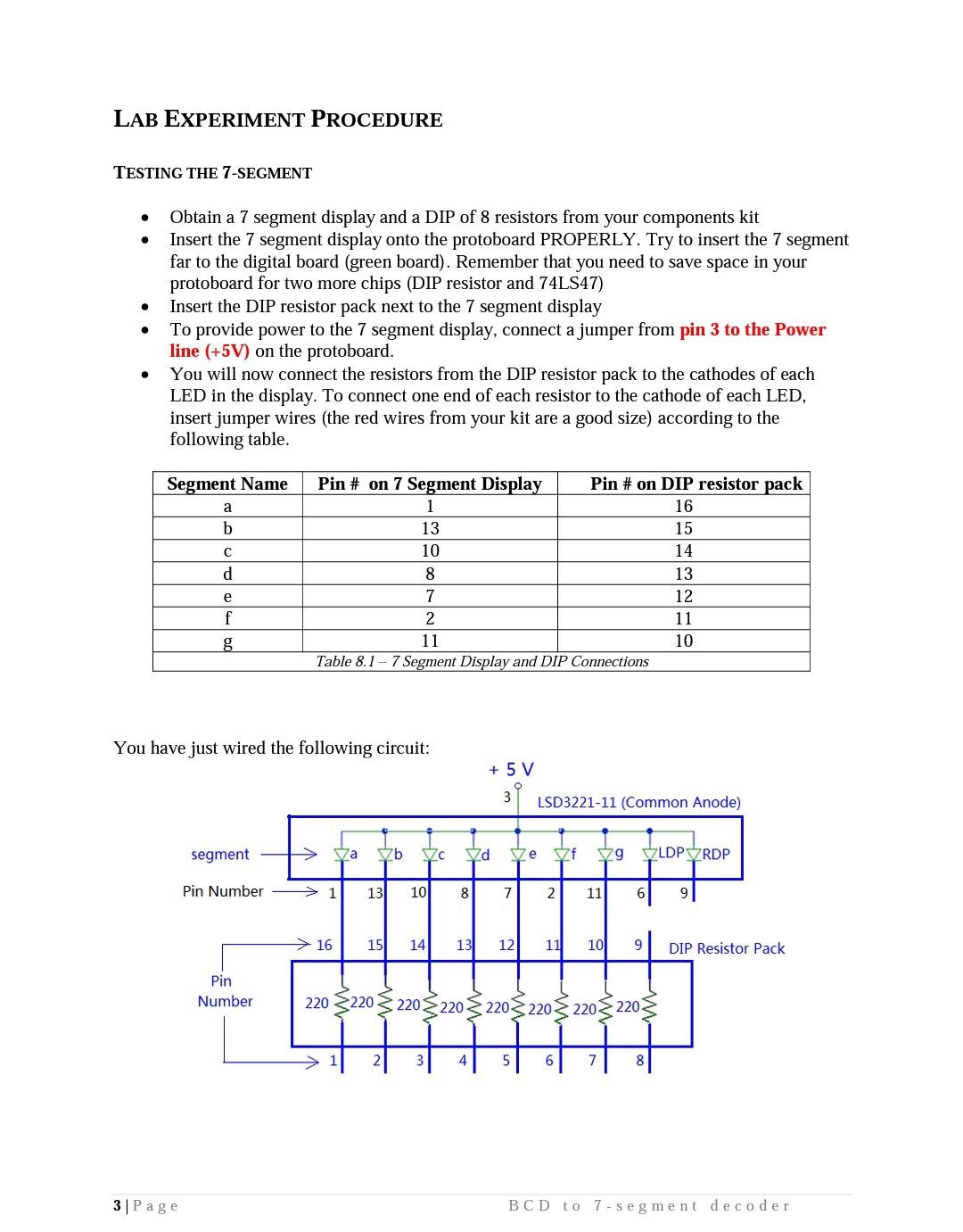 Solved Binary Coded Decimal Bcd To 7 Segment Decoder