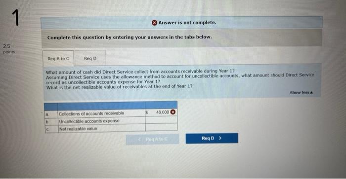Solved During the first year of operation, Year 1. Direct | Chegg.com