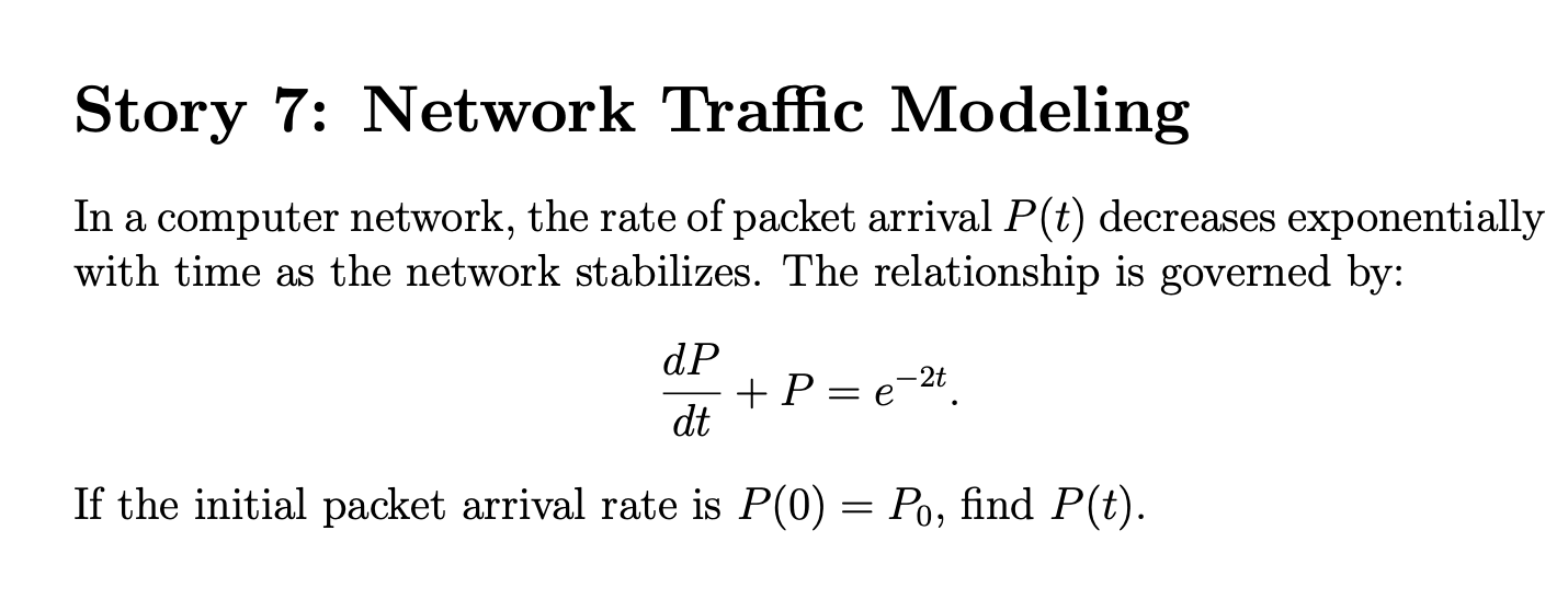 Solved Story 7: Network Traffic ModelingIn ﻿a computer | Chegg.com