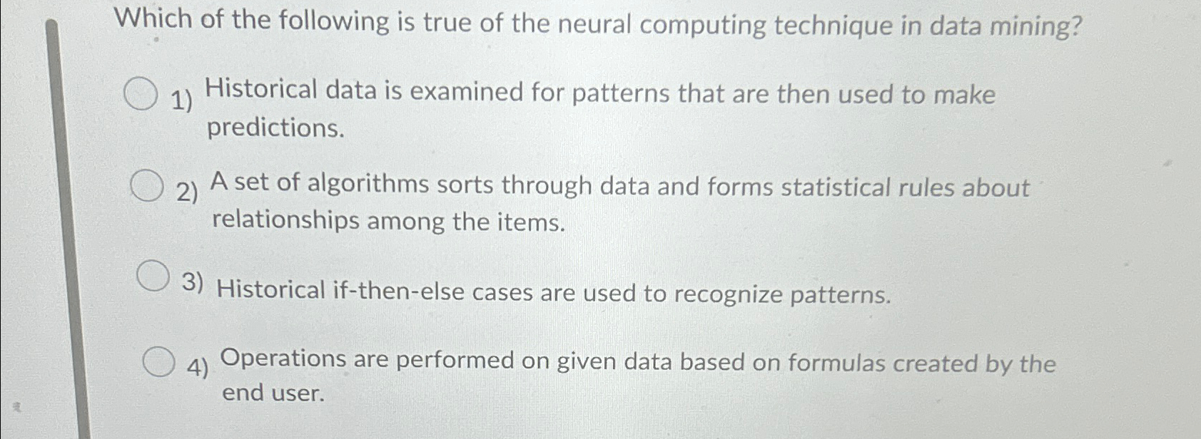 Solved Which of the following is true of the neural | Chegg.com