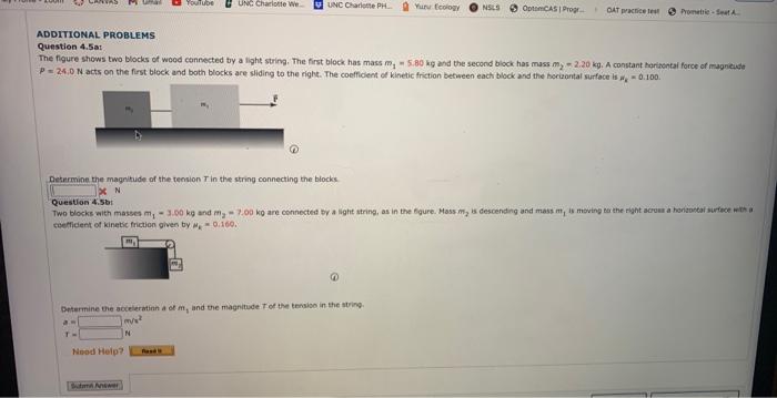 Solved Question 4.5at The figure shows two blocks of wood | Chegg.com