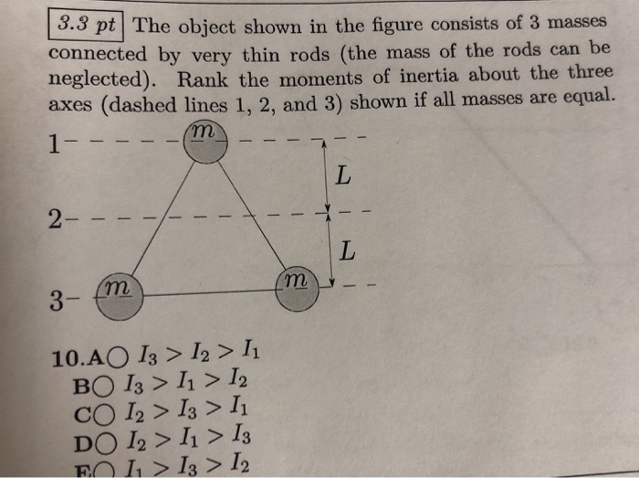 Solved: 3.3 Pt | The Object Shown In The Figure Consists O... | Chegg.com