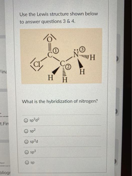 Solved Use the Lewis structure shown below to answer | Chegg.com