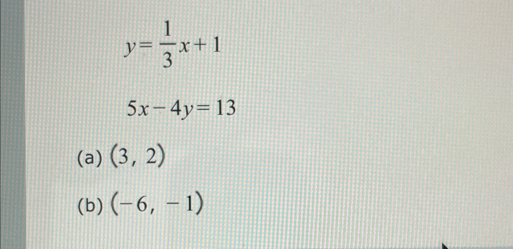 Solved determine if the ordered pair is a solution to the | Chegg.com
