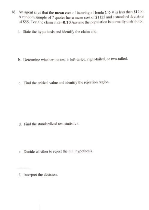 Solved Chapter 6 1) Find the margin of error E for the given | Chegg.com