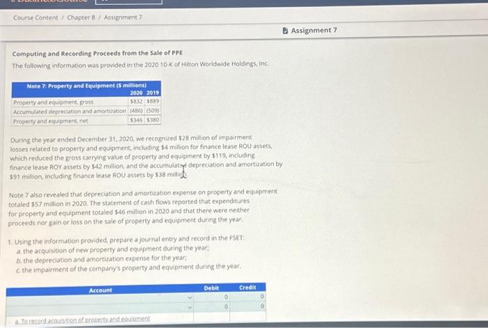 Solved Computing and Recording Proceeds from the Sale of PPE | Chegg.com
