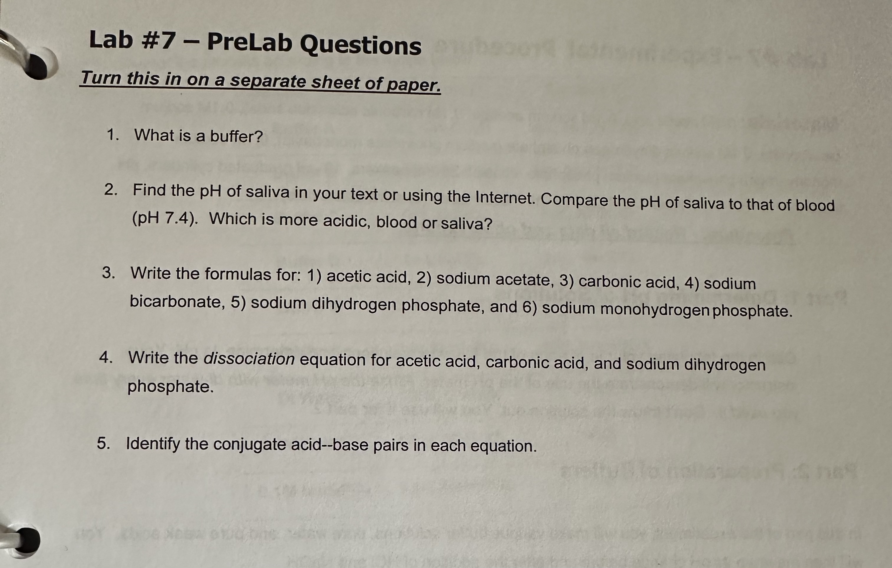 Solved Lab #7 - ﻿PreLab QuestionsTurn this in on a separate | Chegg.com