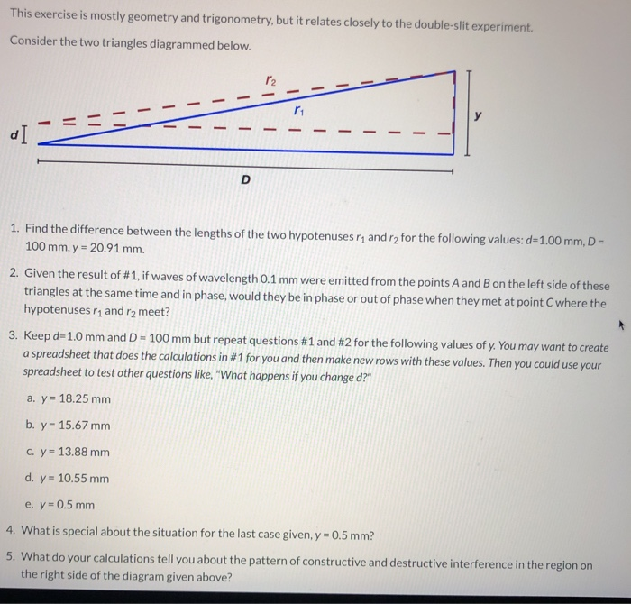 Solved This exercise is mostly geometry and trigonometry, | Chegg.com