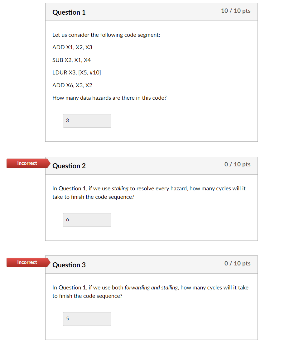 Solved Question 1Let us consider the following code | Chegg.com