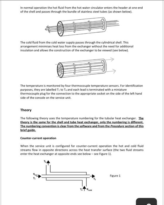 Solved Experiment HE: Heat Exchangers Objective To | Chegg.com