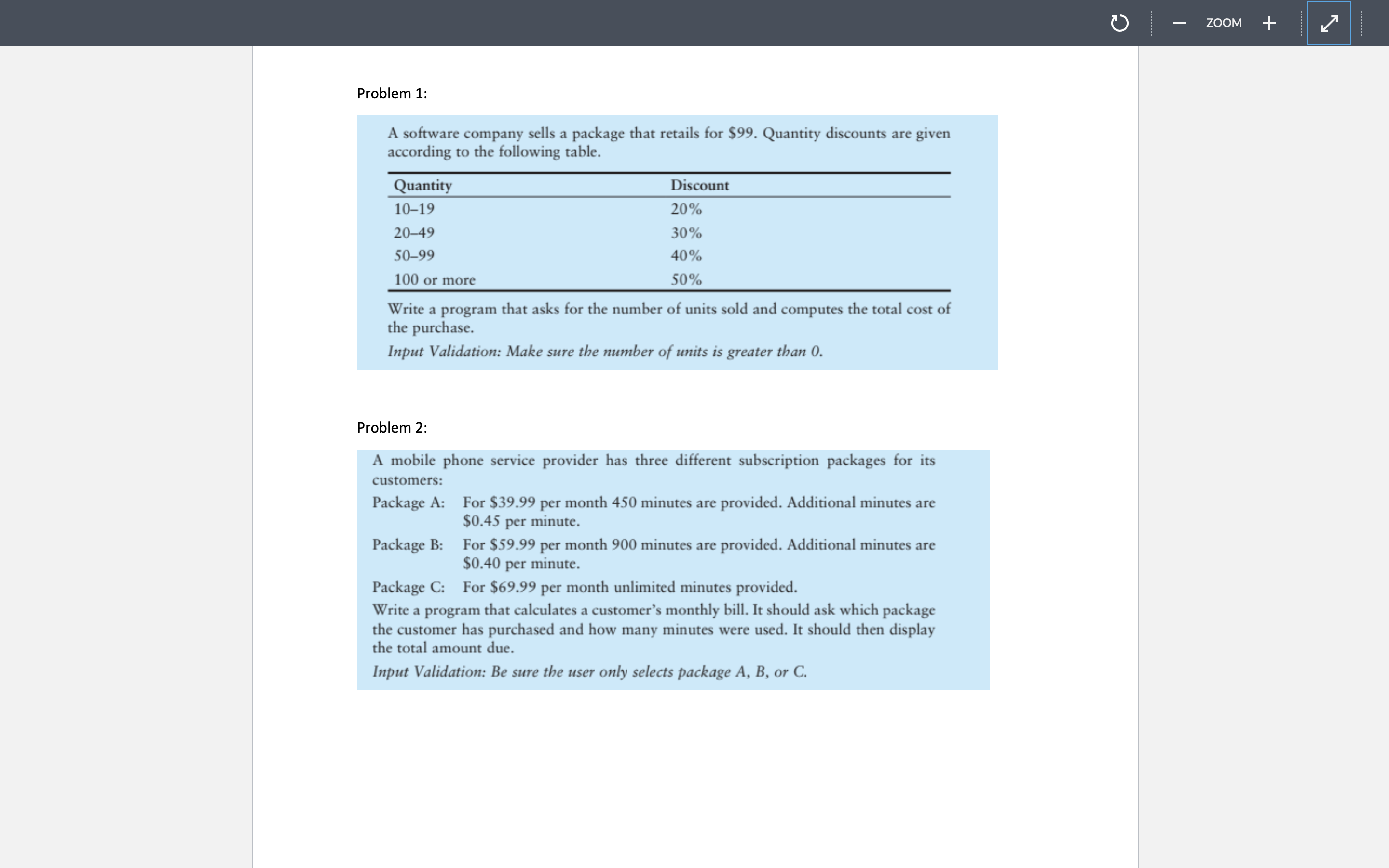 Solved Problem 1:A software company sells a package that | Chegg.com