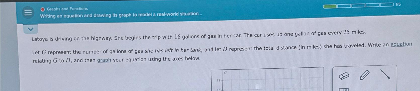 Solved Graphs and FunctionsWriting an equation and drawing | Chegg.com