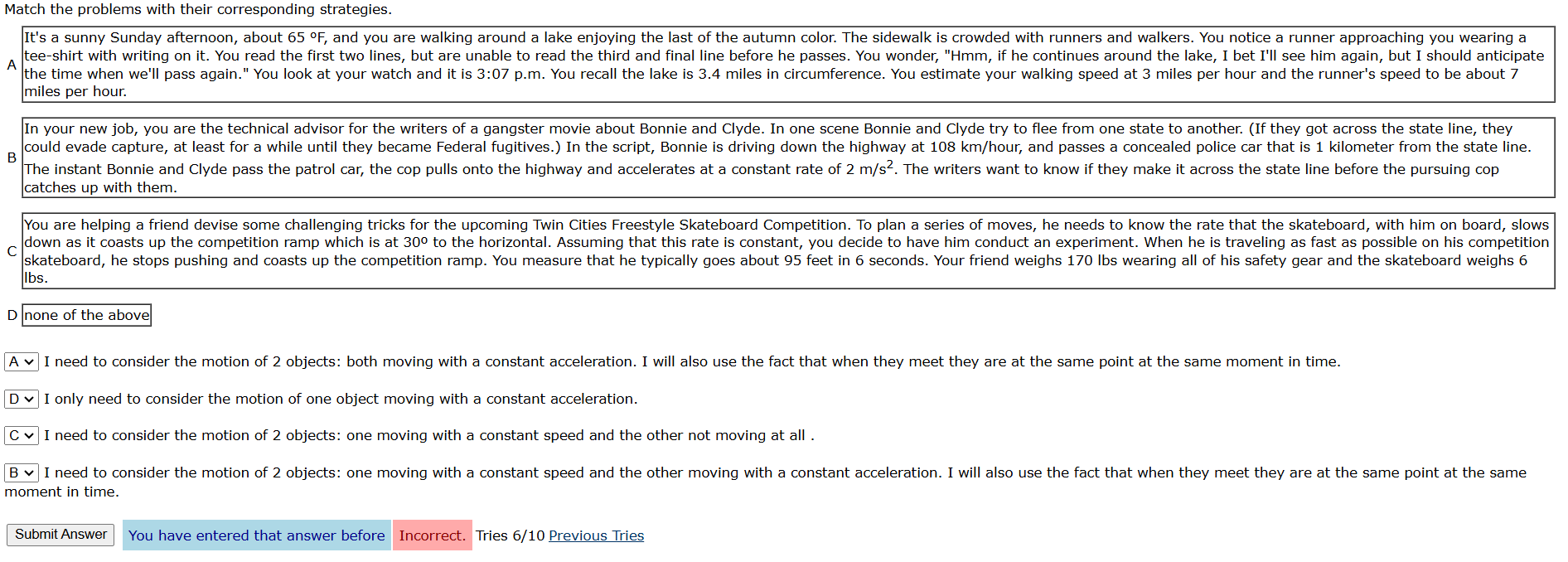 Solved WRONG Answers: | Chegg.com