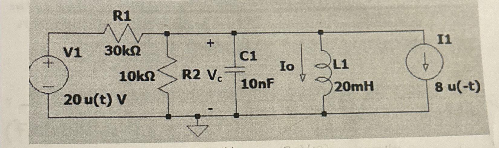Solved a. ﻿Calculate initial conditions b. ﻿Redraw circuit | Chegg.com