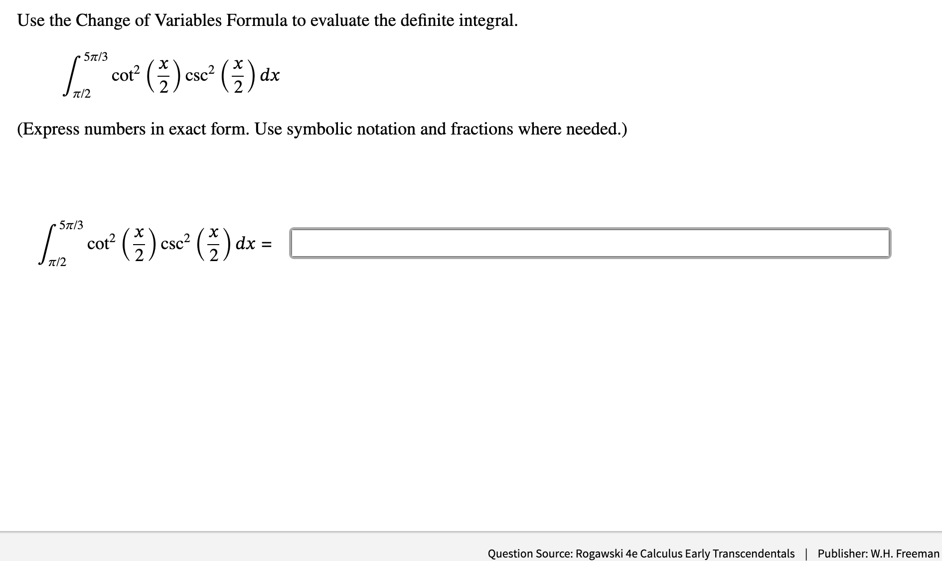 Solved f5Use the Change of Variables Formula to evaluate the | Chegg.com