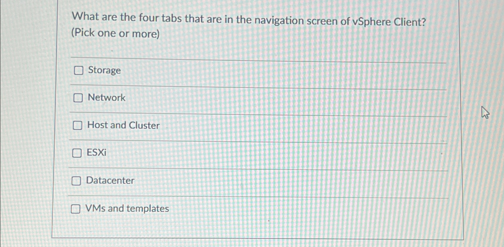 Solved What are the four tabs that are in the navigation | Chegg.com