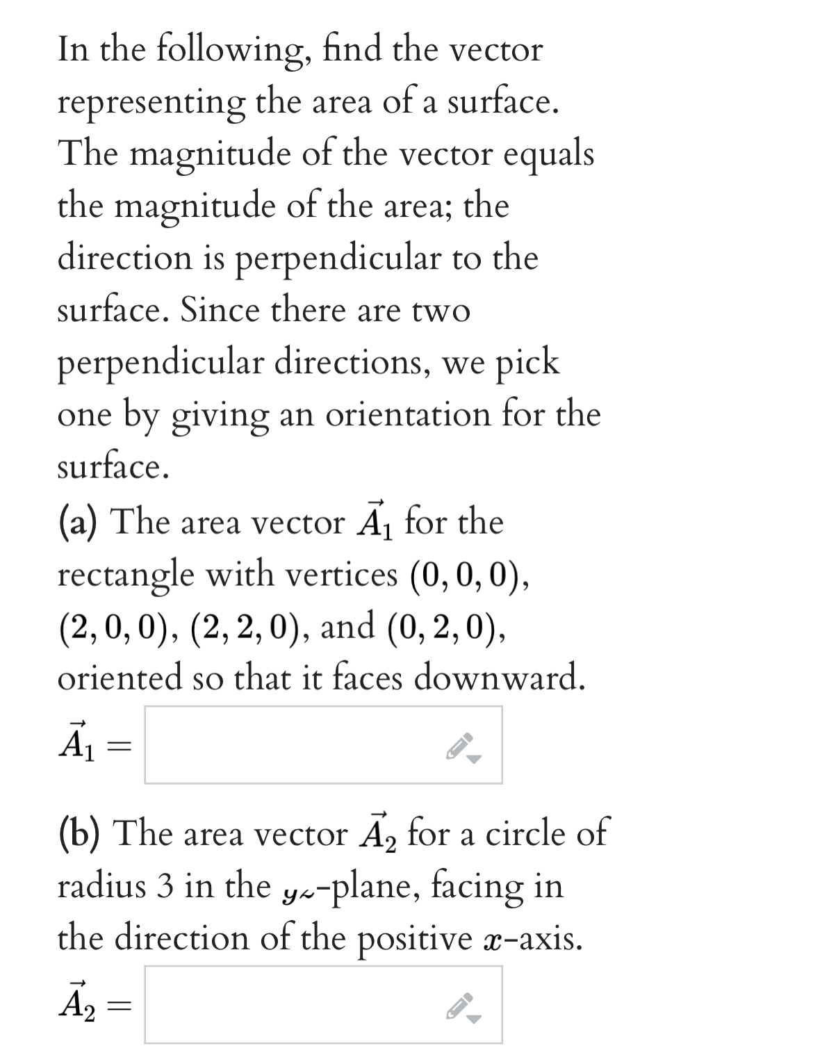 Solved In the following, find the vector representing the | Chegg.com