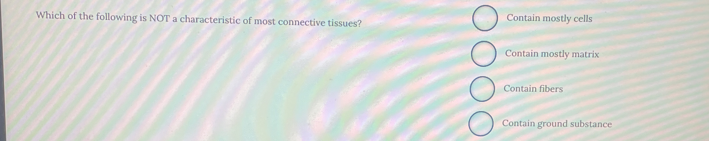 Solved Which of the following is NOT a characteristic of | Chegg.com