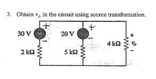 Solved Obtain v0 in the circuit using source transformation. | Chegg.com