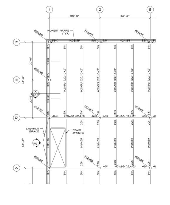 2. Portion of a 4-story steel framed building is | Chegg.com