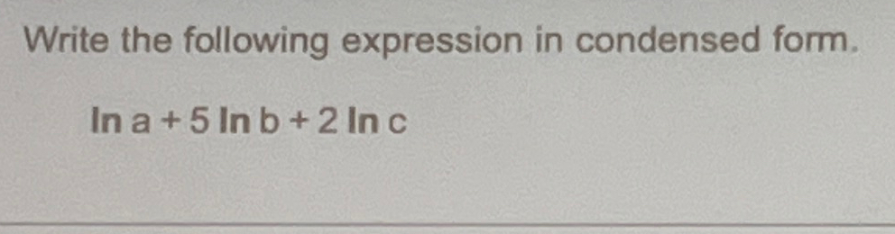 Solved Write the following expression in condensed | Chegg.com