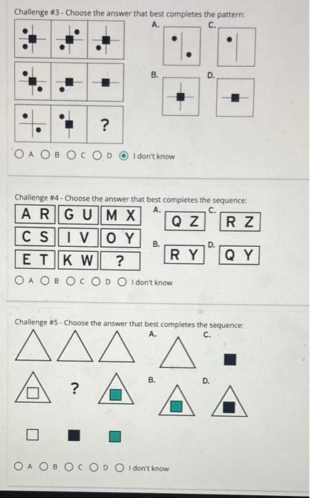 Solved Challenge #3 - Choose the answer that best completes | Chegg.com Solved Challenge #3 - Choose the answer that best completes | Chegg.com