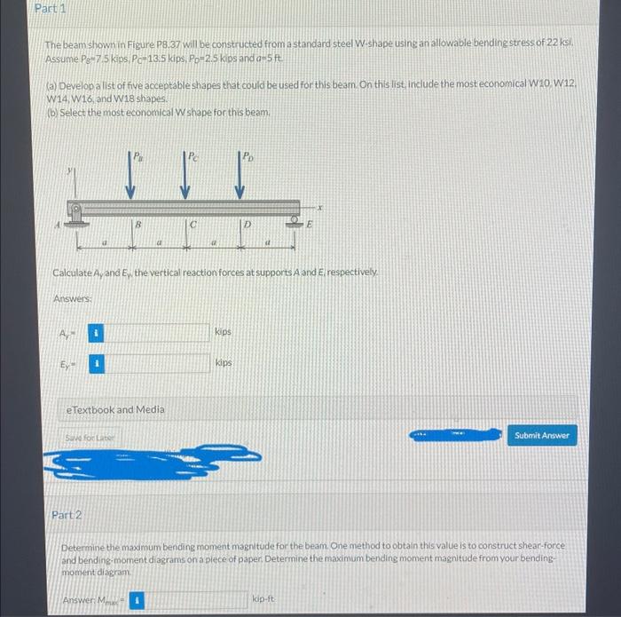 Solved Calculate the minimum required section modulus if the | Chegg.com