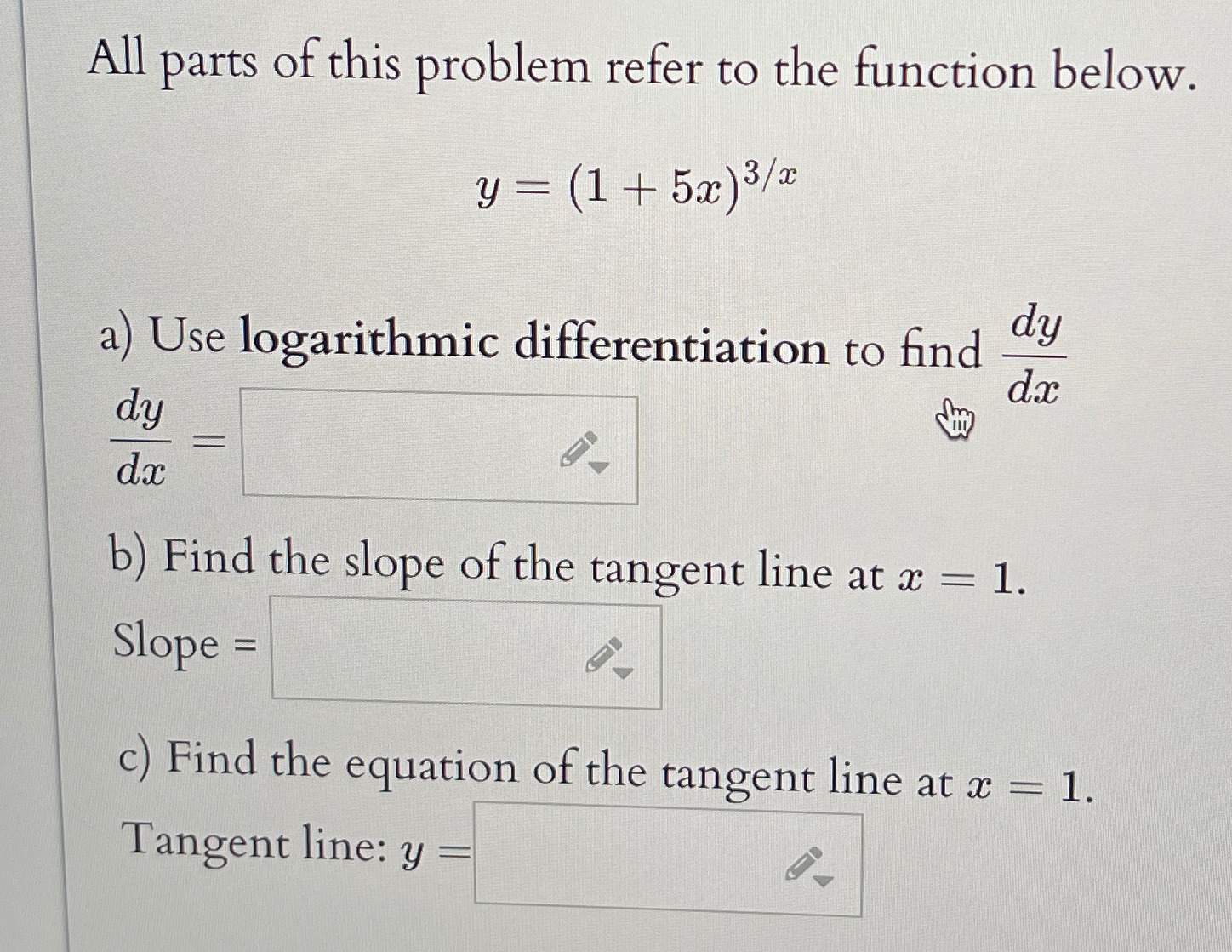 Solved All parts of this problem refer to the function | Chegg.com