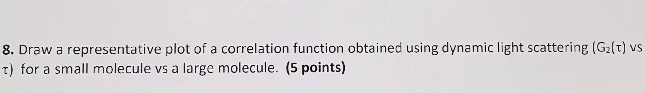Solved Draw a representative plot of a correlation function | Chegg.com