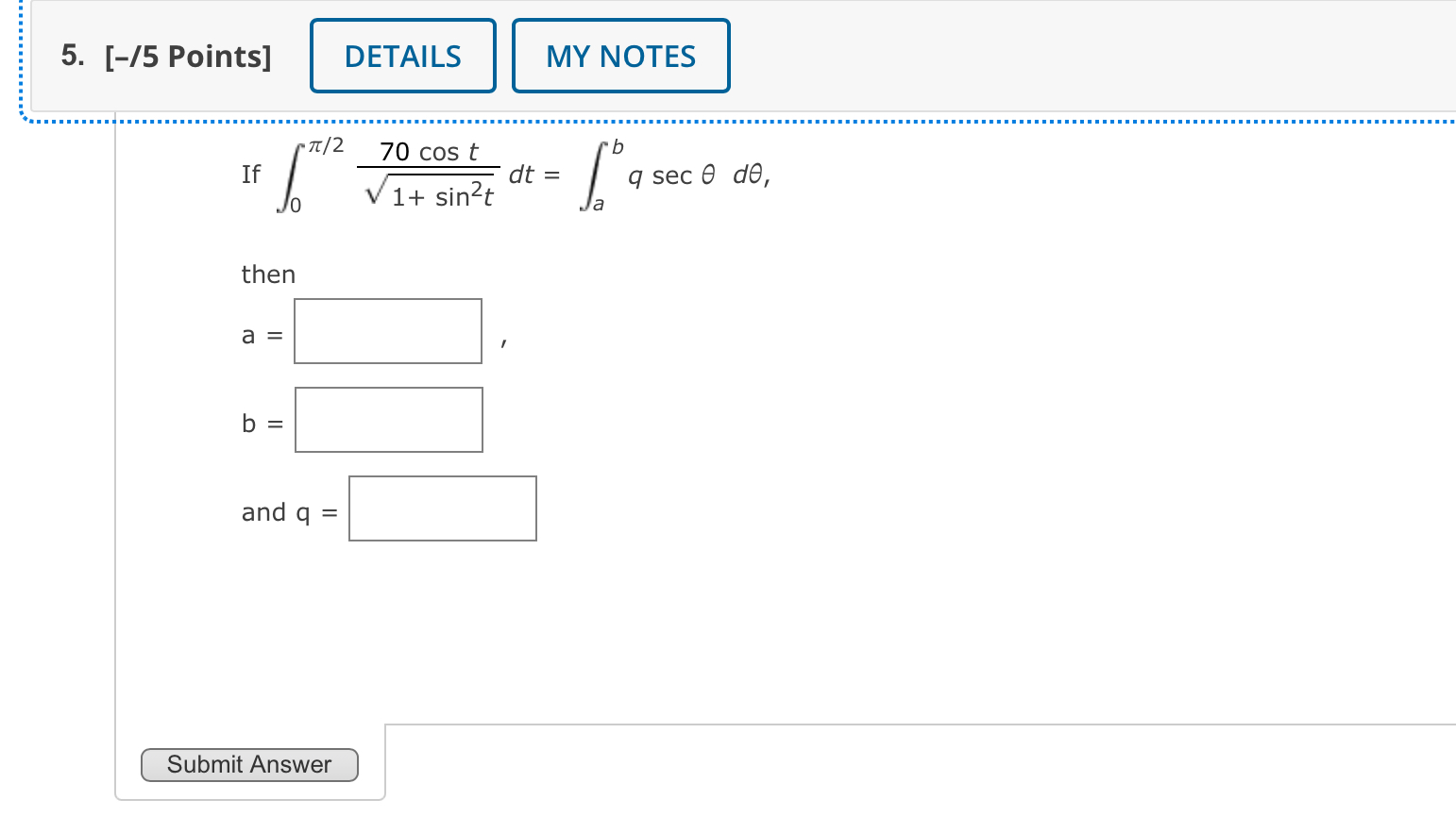 Solved [-/5 ﻿Points]If | Chegg.com