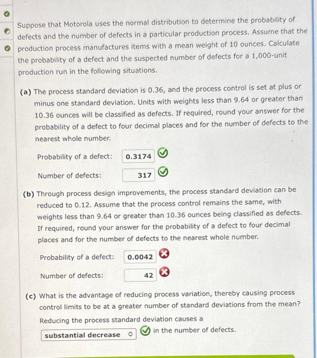 Solved Suppose that Motorola uses the normal distribution to | Chegg.com