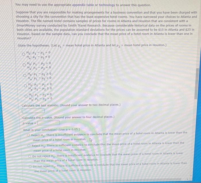 Solved A Formulate The Null And Alternative Hypotheses To 2167