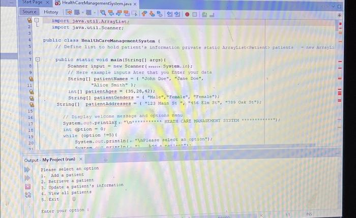 Solved History impore java.uti1. Arrayhat: import java.util. | Chegg.com