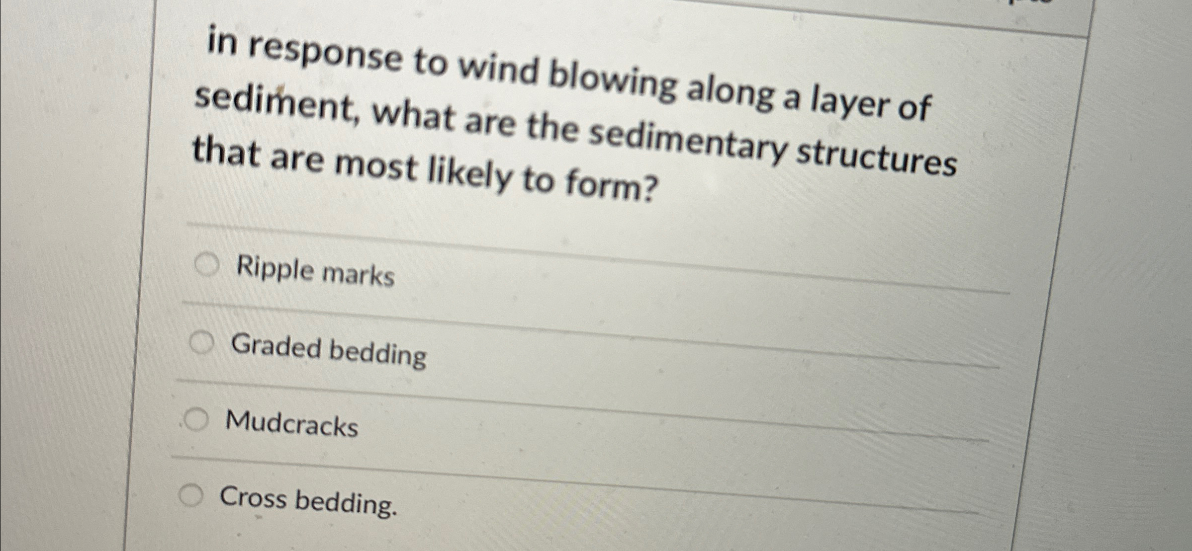 Solved in response to wind blowing along a layer of | Chegg.com