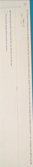 Solved L(1)=1+170ln(1+1) (a) Find the lotal number of | Chegg.com