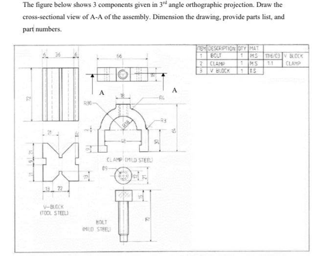 Solved The figure below shows 3 components given in 34 angle | Chegg.com