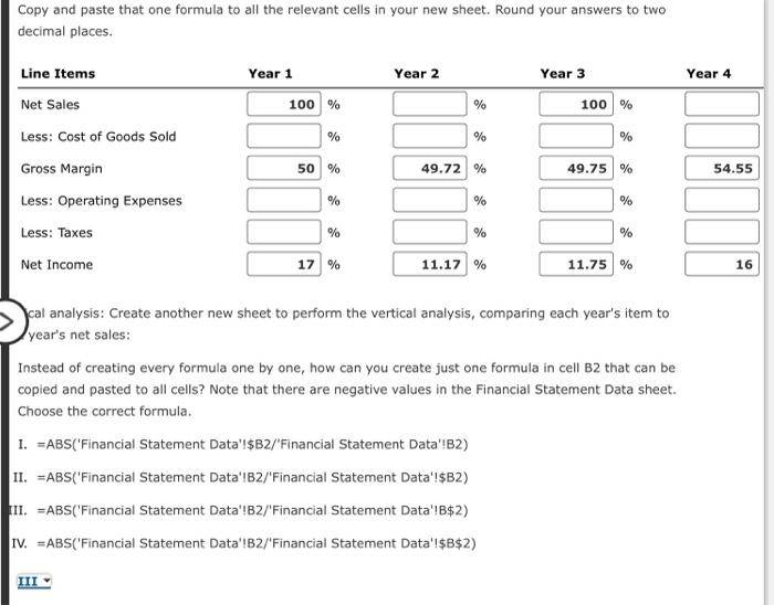Solved Common-Size Financial Statement Analysis Using Excel | Chegg.com