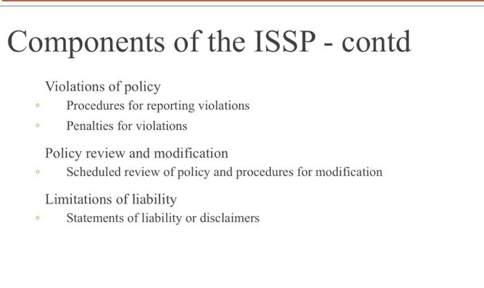 Solved please write an issue specific policy (prohibitions | Chegg.com